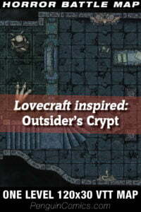 Lovecraft inspired: Outsider's Crypt - VTT TTRPG Battlemaps
