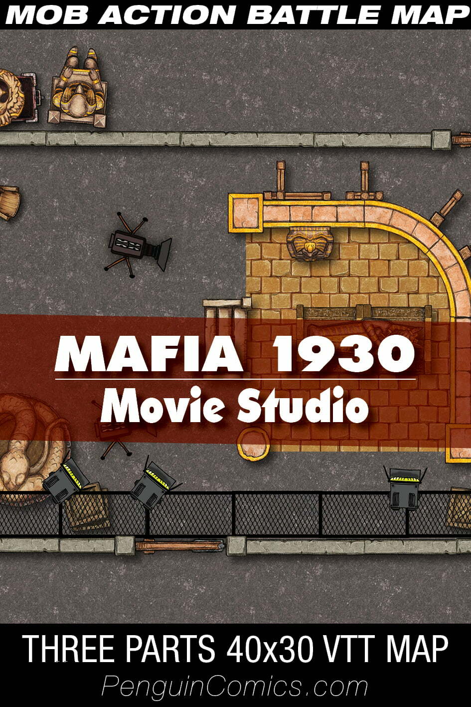 Mafia 1930: Movie Studio - VTT Battlemaps TTRPG