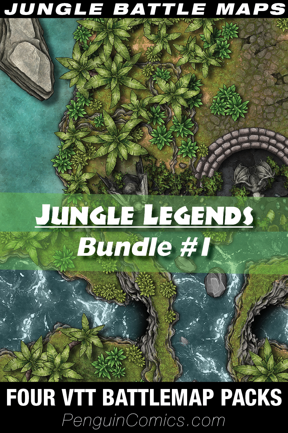 BUNDLE: Jungle Legends - VTT Battlemaps TTRPG